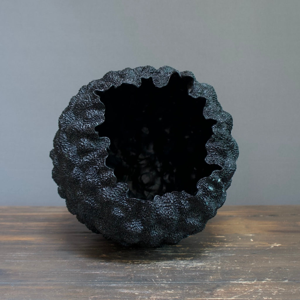 Black Sea Urchin #LK733 - Sara Japanese Pottery