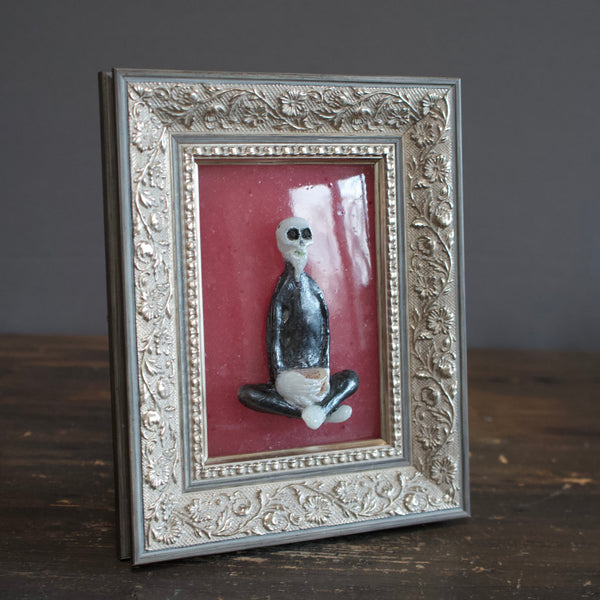 Matcha Skeleton Glass Painting #YU2 - Sara Japanese Pottery