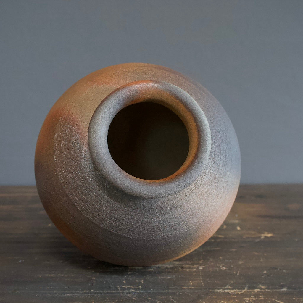 Wood Fired Round Pot - Sara Japanese Pottery